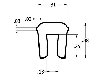 U-Channels UHMW/PE with Custom Additives | Spiratex