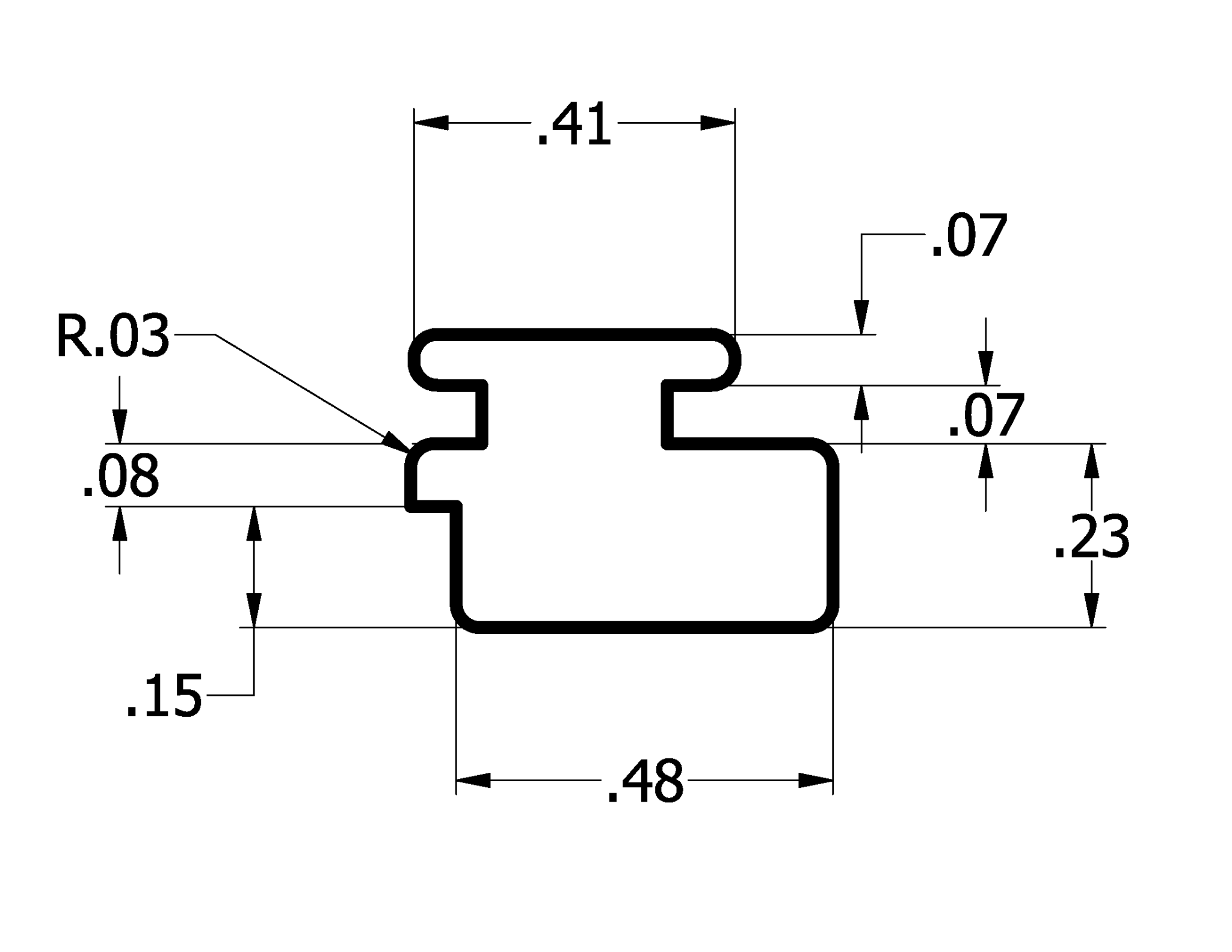 ULTREX® Guide Rails- Aluminum & Wear Covers | #60 Chain Insert