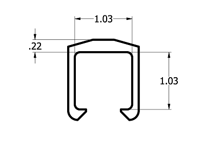 Spiratex C-Channels | UHMW Profiles for Metal Bars